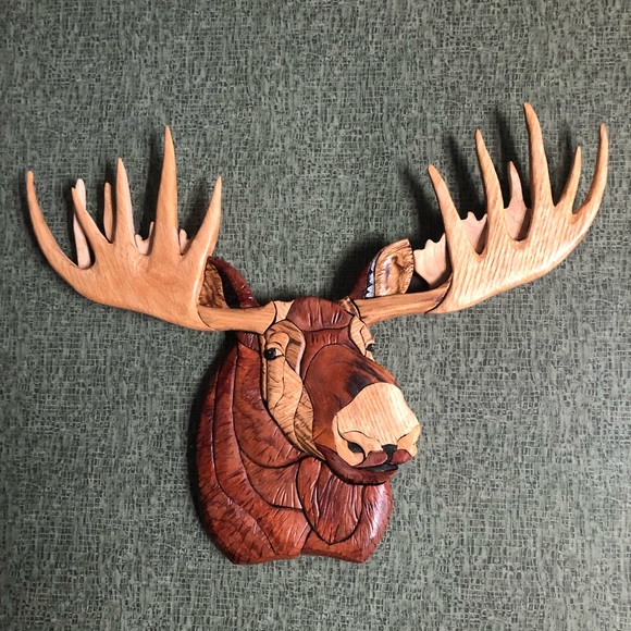 Wall Decor | Moose Intarsia | Poshmark